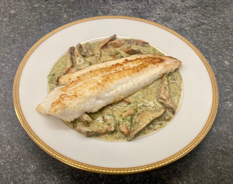 Saffron Milk Cap and Halibut – Cook and Drink